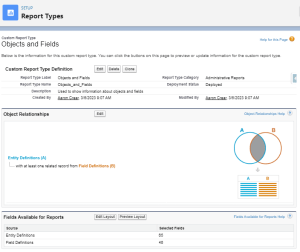 Report on Objects and Fields – ReportForce